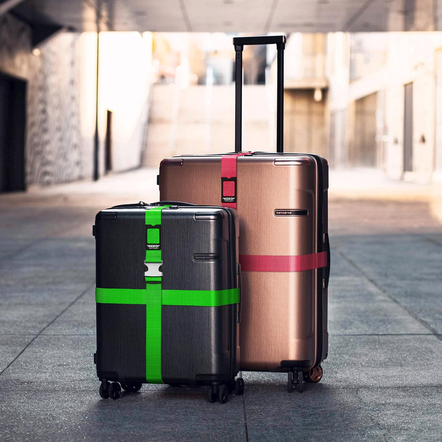 HERO Luggage Straps for Suitcases and Carry-On (2-Pack) Heavy-Duty Sec ...